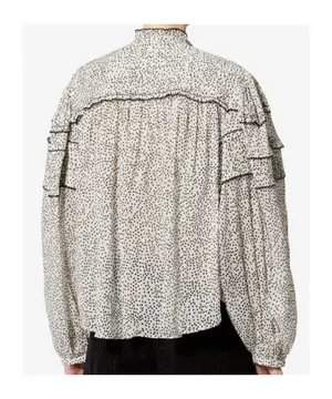 Isabel Marant Étoile Doane Ruffled Print Top