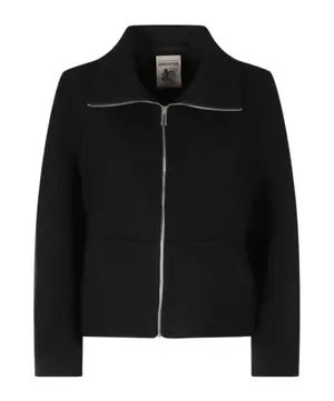 SEMICOUTURE Long-sleeve Zip-up Jacket - Black