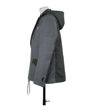 Sacai Hooded Panelled Jacket
