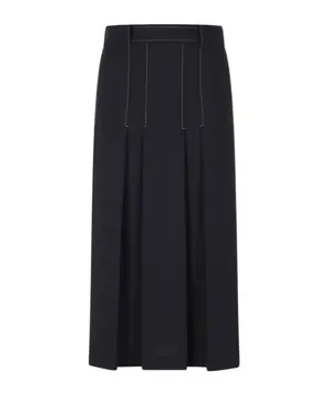 SEMICOUTURE Belted Skirt - Blue