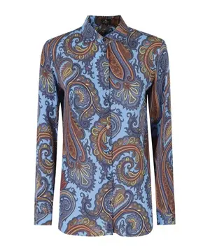 Etro Long-sleeved Shirt - Blue