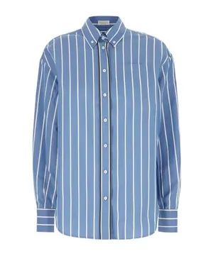 Brunello Cucinelli Striped Shirt - Blue