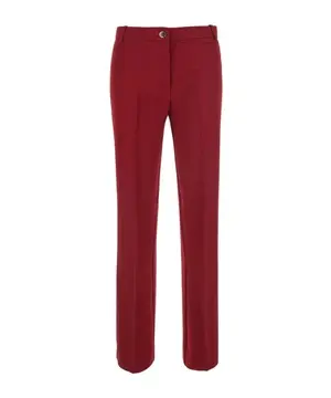 Pinko Double-pleated Casual Trousers - Red