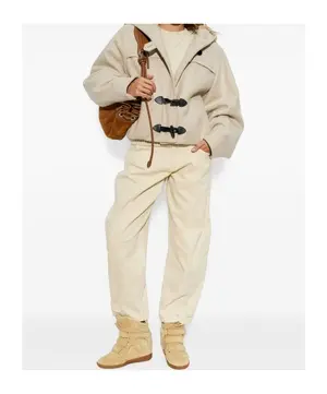Isabel Marant Étoile Trixie Toggle Fastened Hooded Coat - Sand
