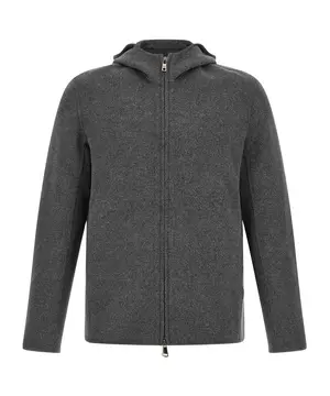 GIORGIO BRATO Hooded Jacket - Gray