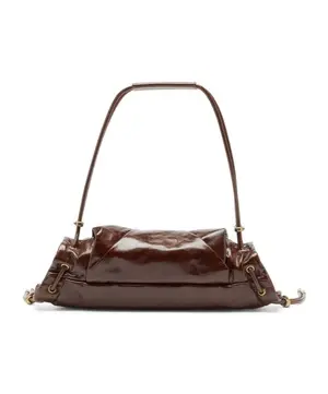 DIESEL® Scrunch-d Leather Shoulder Bag