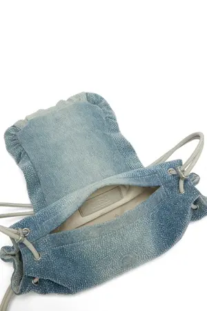 DIESEL® Small Scrunch-d Crystal-embellished Shoulder Bag
