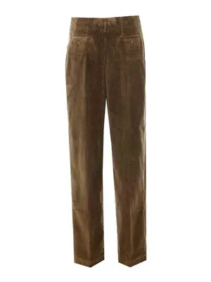 Etro Pleated Corduroy Trousers