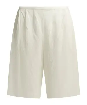 Khaite Poppy Cotton Shorts - White