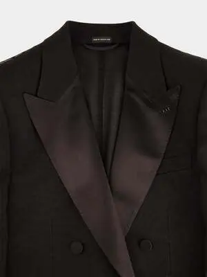 TOM FORD Double-breasted Blazer With Satin Peak Lapels