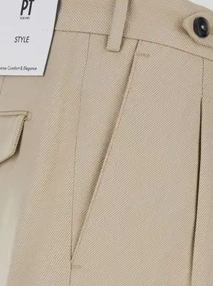 PT TORINO Two Pleat Tailored Trousers