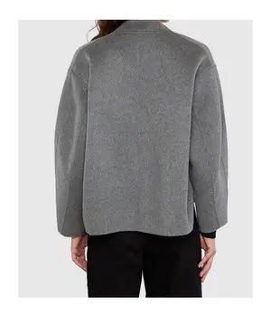 Soeur Short Wool Jacket With Asymmetrical Neckline