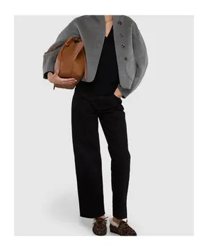 Soeur Short Wool Jacket With Asymmetrical Neckline
