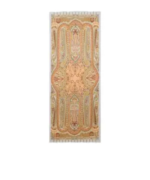 Etro Floral-motif Frayed Scarf - Light Brown