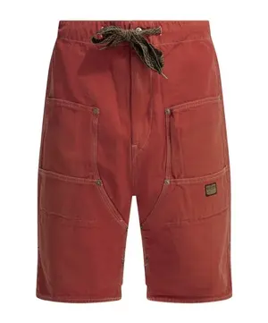 Kapital Drawstring Elastic-waist Shorts - Red