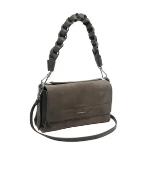 COCCINELLE Boheme Braided-handle Shoulder Bag - Black
