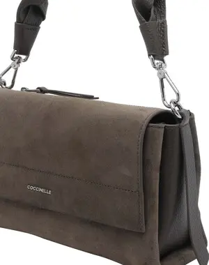 COCCINELLE Boheme Braided-handle Shoulder Bag - Black