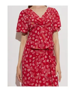 Isabel Marant Étoile V-neck Short-sleeved Top