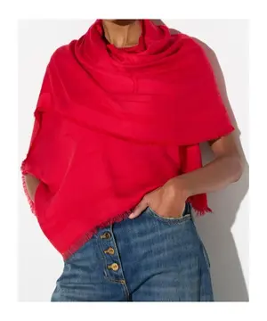 Elisabetta Franchi Logo-jacquard Frayed Scarf