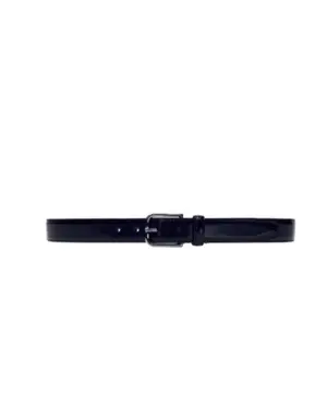 Giorgio Armani Tongue Belt In Brushed Split Leather With Transfer Coating