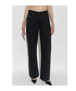 DIESEL® Belt-loop Jeans With Vertical Stripes