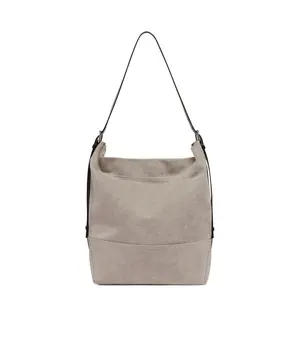 LEMAIRE Belted Shoulder Bag With Top Handle - Grey