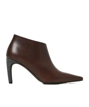 Brunello Cucinelli Pointed Toe Ankle Boots - Black