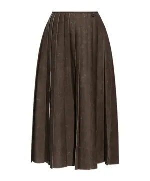 DIESEL® Pleated Skirt - Brown