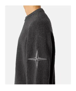 Stone Island Loose-fit Crewneck Jumper With Needle-punched Star