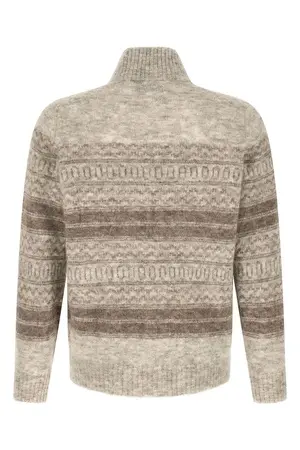 Brunello Cucinelli Nordic Jacquard Zip Cardigan