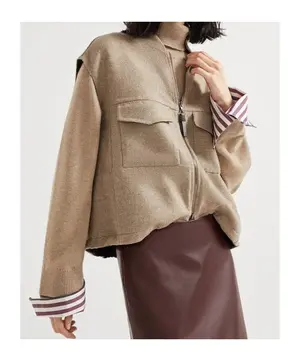 Brunello Cucinelli Zip-up Cap Sleeve Gilet