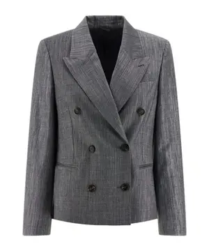 Brunello Cucinelli Monile Detailed Double-breasted Blazer