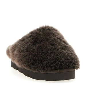 Brunello Cucinelli Monile Shearling Slip-on Sandals