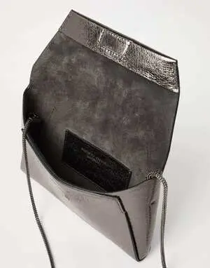 Brunello Cucinelli Metallic Flap Clutch Bag