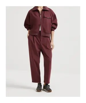 Brunello Cucinelli Pleat Cropped Pants