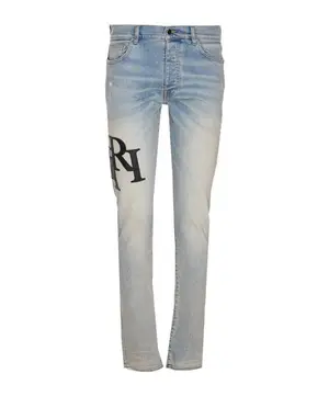 Amiri Belt Loop Denim Trousers - Gray