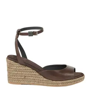Brunello Cucinelli 55mm Monili-detail Espadrille Wedges