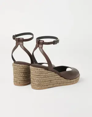 Brunello Cucinelli 55mm Monili-detail Espadrille Wedges