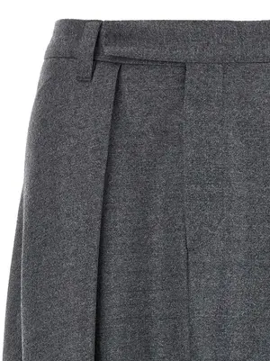 Brunello Cucinelli Asymmetrical Hem Midi Skirt