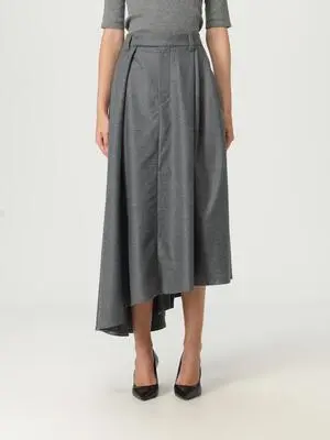 Brunello Cucinelli Asymmetrical Hem Midi Skirt