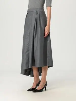 Brunello Cucinelli Asymmetrical Hem Midi Skirt