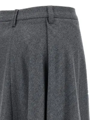 Brunello Cucinelli Asymmetrical Hem Midi Skirt