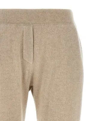 Brunello Cucinelli English Rib Knit Trousers