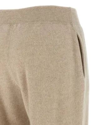Brunello Cucinelli English Rib Knit Trousers