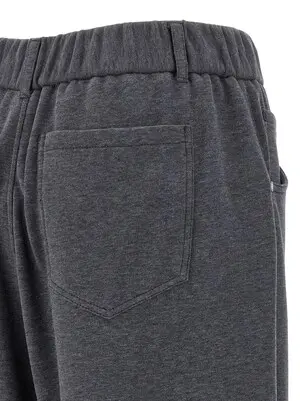 Brunello Cucinelli Drawstring Cotton Track Pants