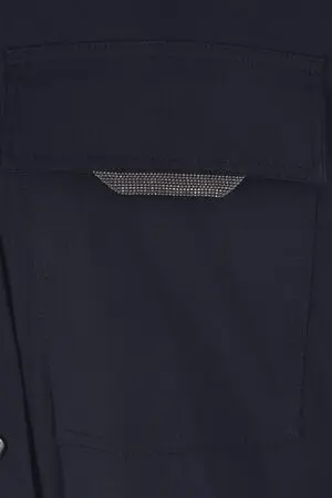 Brunello Cucinelli Monili Detail Curved Hem Shirt