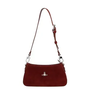 VIVIENNE WESTWOOD Tasha Orb Plaque Shoulder Bag - Red