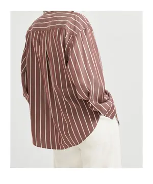 Brunello Cucinelli Striped Poplin Shirt
