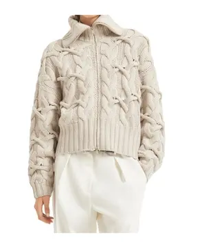 Brunello Cucinelli Long-sleeved Cardigan - Beige