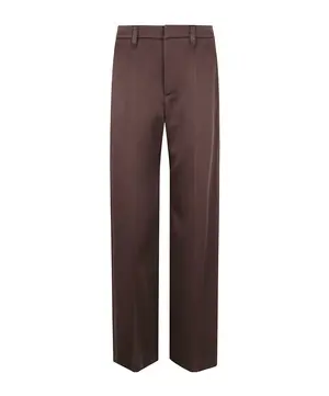 Brunello Cucinelli Monili Detailed Straight Leg Trousers - Black